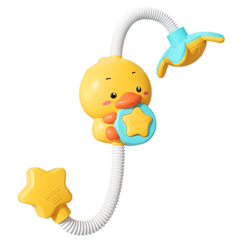 Lechin Little Yellow Duck Bath Toy - Electric Water Spray Toy for ...