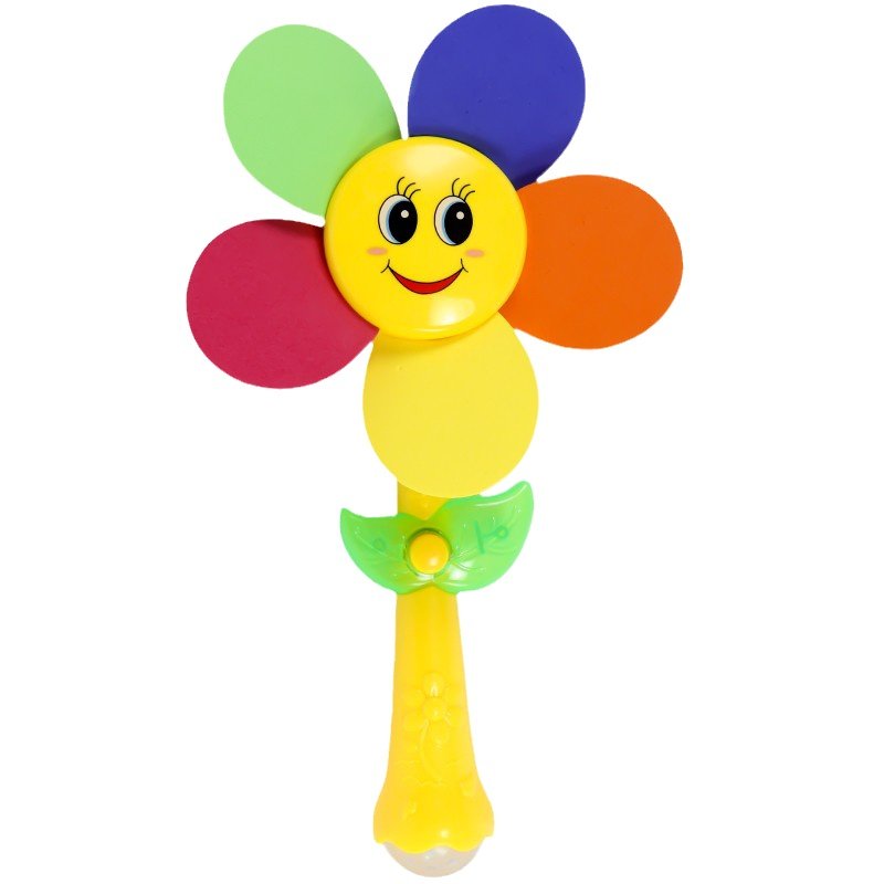 Sunflower Electric Fan Toy - Rotating Windmill for Babies & Kids