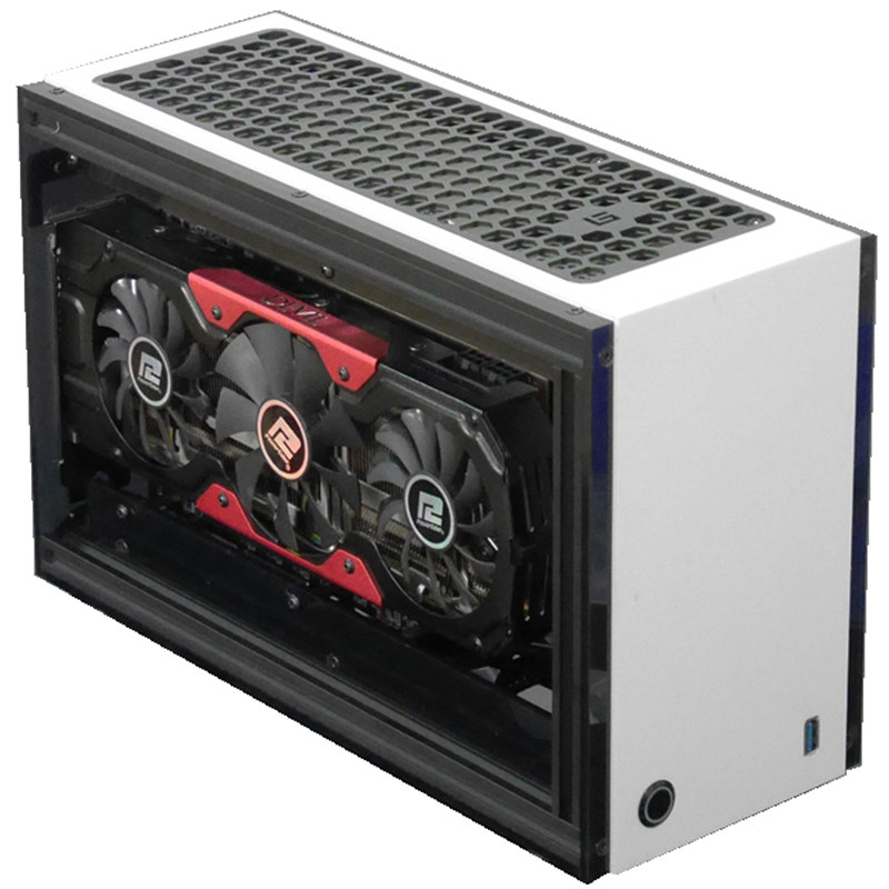Geeek A50 Mini ITX HTPC Kabinet - Gennemsigtig Akryl RGB