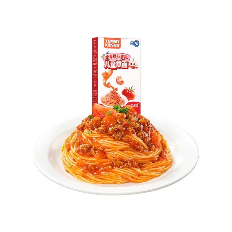 Yi Ya Kids Pasta - Ensemble de 4 boîtes - Saveur tomate et viande ...