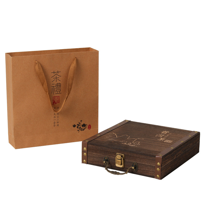 Solid Wood Pu'er Tea Cake Box Storage - Empty Universal Gift Box (357g)