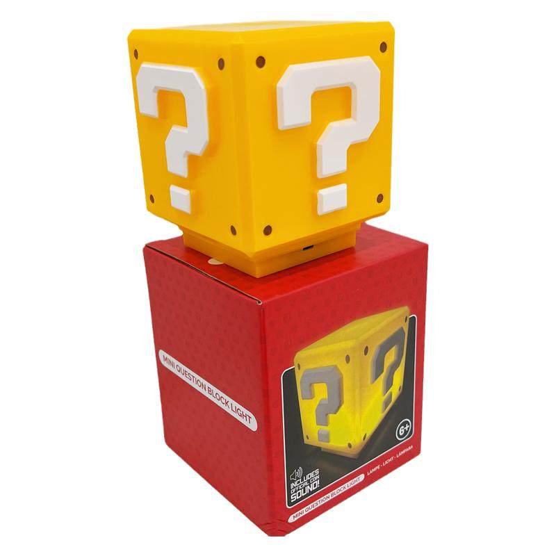 LED Question Mark Night Light | Charging Square Brick Desk Lamp ...