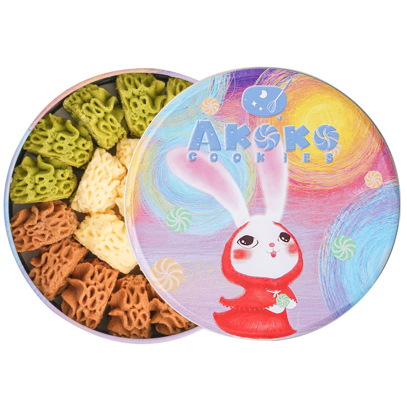 Akoko Flower Cookies - Imported Butter Snacks - 160g x 2