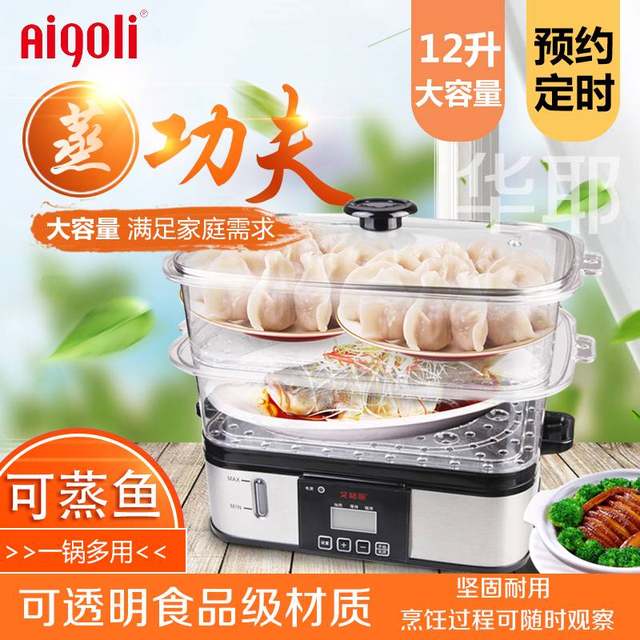 AIGOLI Aegley Electric Steamed Multi -function Large -capacity Automatic Power -off Home ...