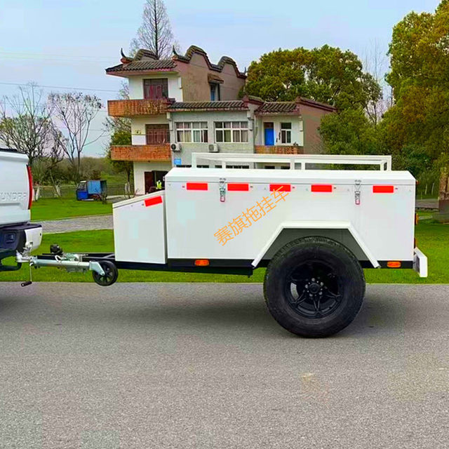 Licensed car rear-mounted trailer family car towing camper car self ...