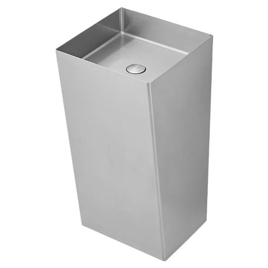 Stainless Steel Floor-standing Column Basin for Outdoor Use
