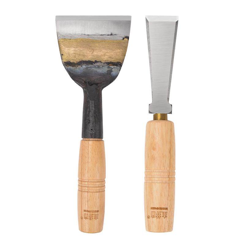 Wooden Square Carpentry Chisel Tool - Old-Fashioned Flat Wood Chisel