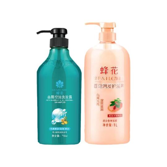 Bee Flower Shampoo & Conditioner - Nourishing & Softening - 1750ml