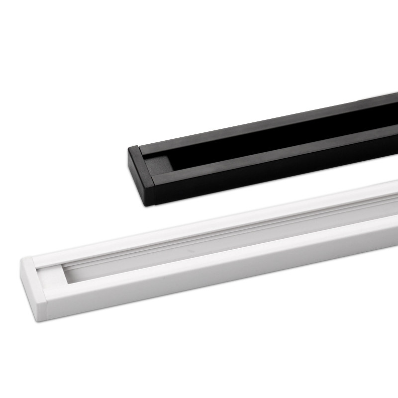 Lampu Sorot LED Rel Track - Rel Panduan PVC untuk Pajangan Dinding - 1m ...