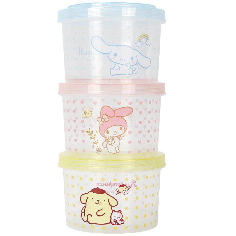 Miniso Sanrio Round Lunch Box Set - Cinnamon Dog Microwaveable Container