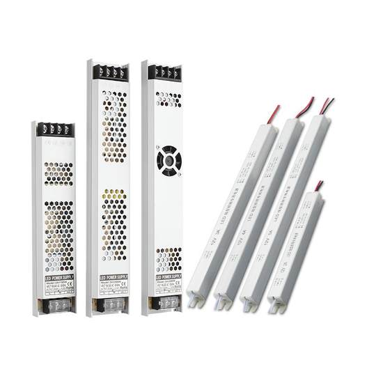 LED Ultra-Thin Light Box Power Supply - 12V/24V Long Strip Power Switch ...