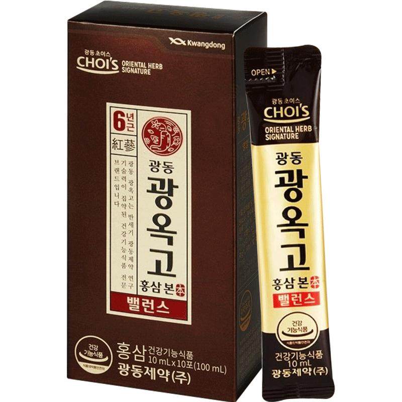 Kwangdong Korean Red Ginseng Concentrate Oral Liquid - 6 Year Root - 30 ...