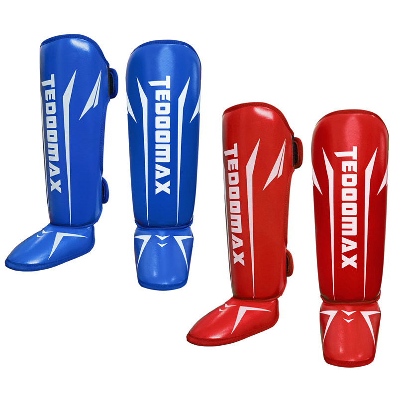 Tedoomax Sanda Leg Guards with Instep - Boxing Adult Muay Thai Leg ...