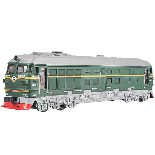 Sprayable Children's Alloy Green Leather Train Model Simulation Steam ...