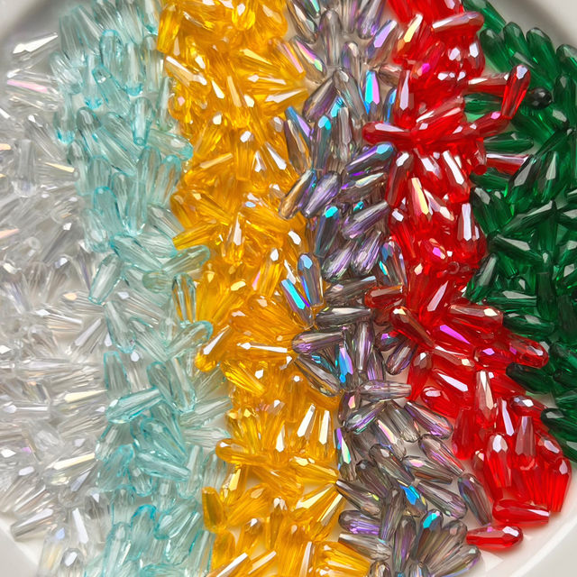 Beauty tear drops crystal glass skewers handmade DIY decorative ...