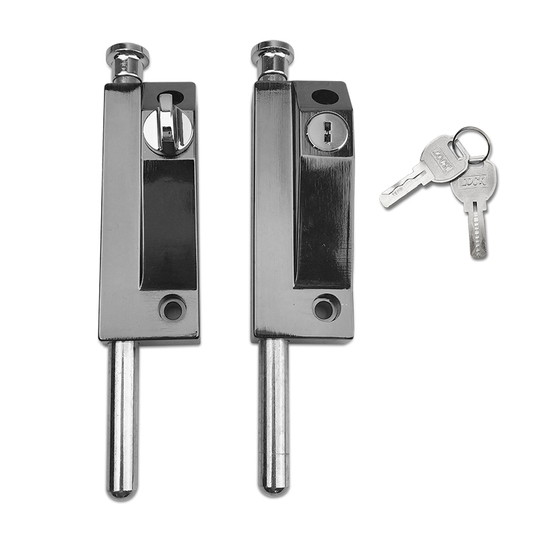 Automatic Revolving Door Lock - Zinc Alloy Latch for Wood & Metal Doors