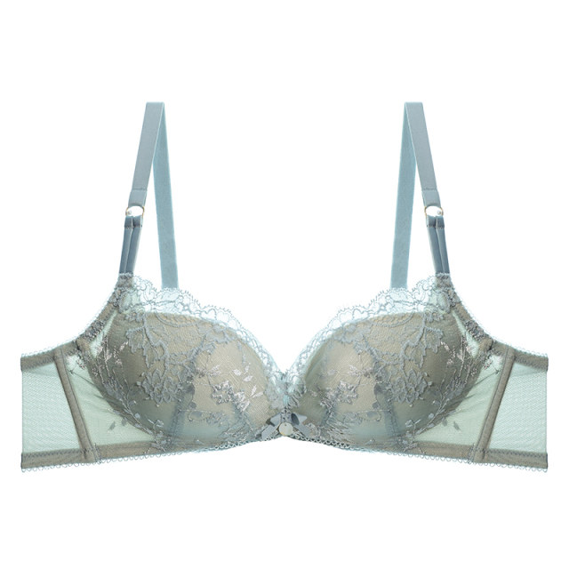 Wutong Natural Color Small Breast Push Up Underwear Thick Cup Lace ...