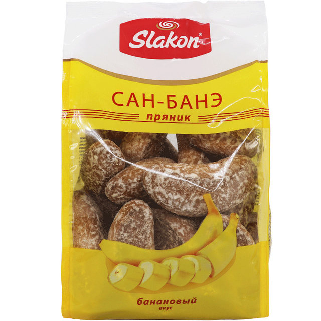 Russia imported slakon banana honey bald cake coarse grain bread ...
