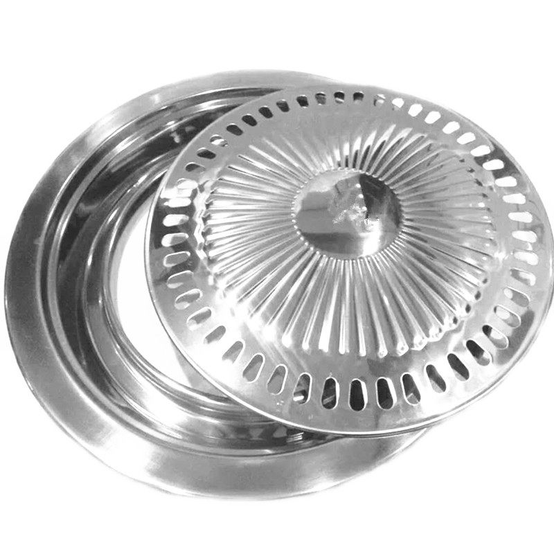 Gas Tank Barbecue Hanging Stove Round Grilling Grid Korean Grill Pan ...