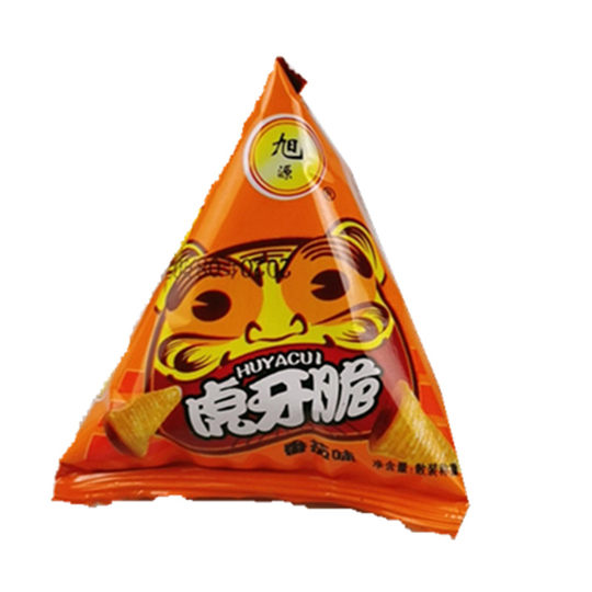 Xuyuan rice crispy - tiger teeth triangle snacks - pequenos lanches ...