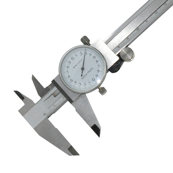 Industrial grade stainless steel strap watch metal vernier caliper ...