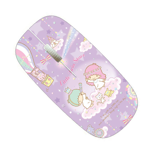 Gemini Little Twin Stars Cartoon Mouse - Wired/Wireless Customizable Design