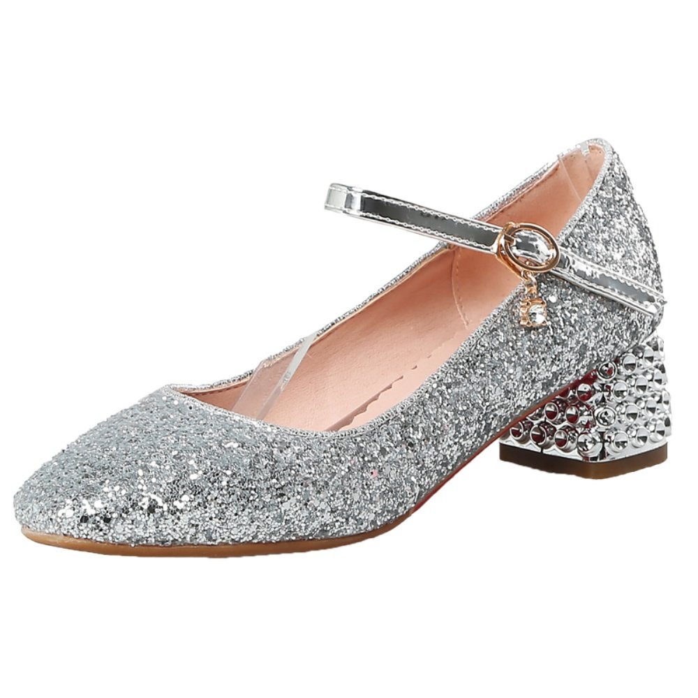 Spring and Summer Girls' High-Heeled Shoes - Princess Crystal Shoes for ...