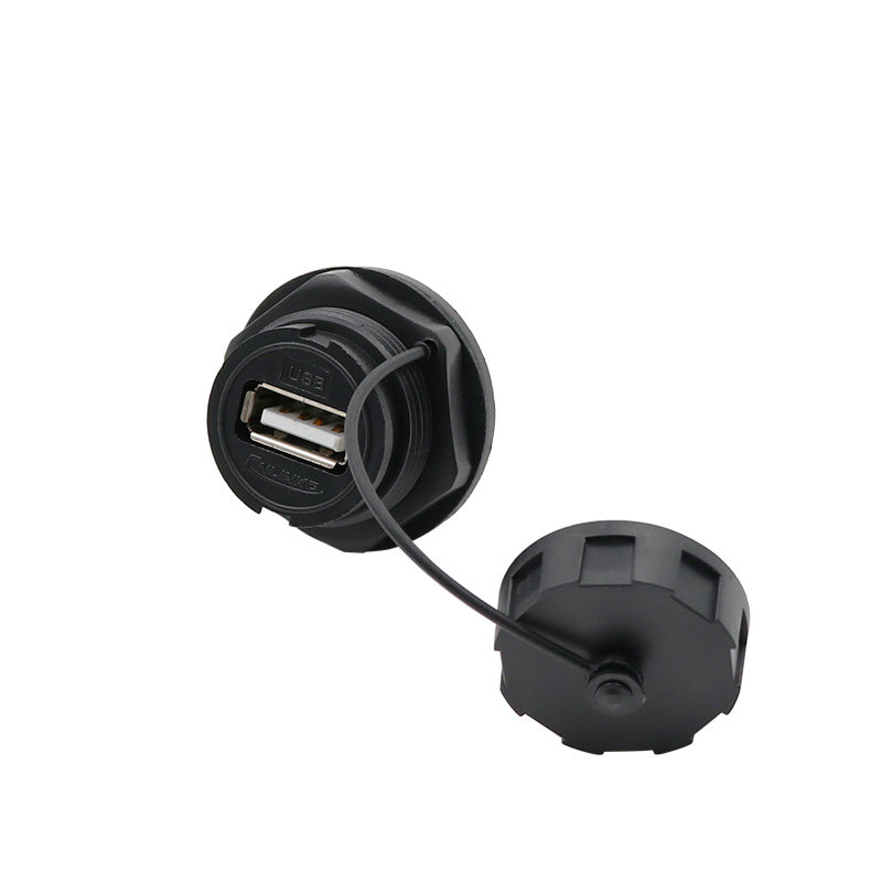 Cnlinko Yu-USB Waterproof Aviation Connector - USB 2.0 Female Socket
