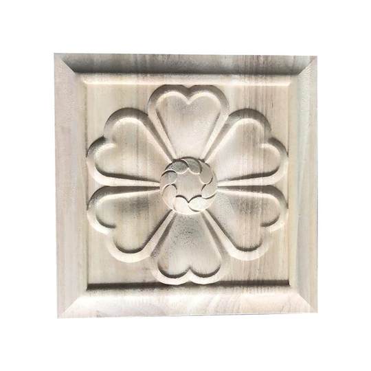 Dongyang Wood Carving European Decorative Pyramid Applique