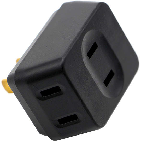 Portable Travel Adapter - Universal 3-Outlet Converter