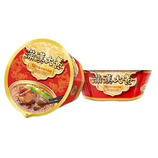 Unite Manhan Feast Instant Ramenski Bifova Okus - 4 Sklede (195g)