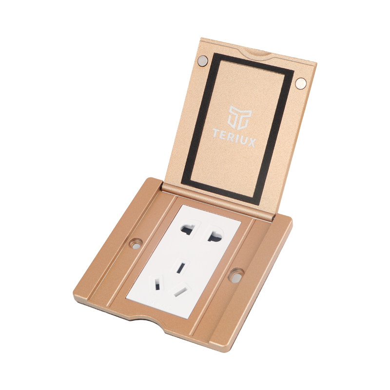Teriux86 Ground Socket - Flat Flip Type Waterproof Hidden Ground Plug