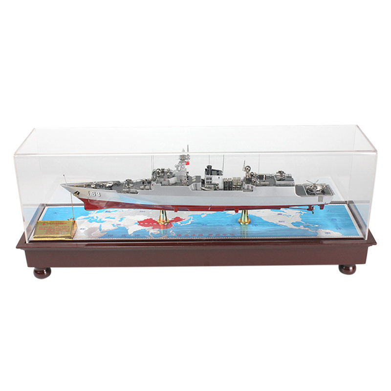 Модель эсминца Huihang 1:350 из сплава 052D Готовая игрушка