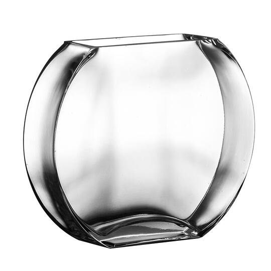 Creative Peach Glass Fish Tank | Goldfish Tank Flat Round Mini | Small ...