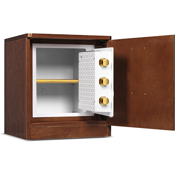 Tiger black walnut home solid wood bedside table safe | Tiger Safe ...