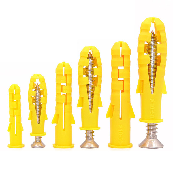 Free shipping small yellow croaker plastic expansion tube 6mm 8mm self ...