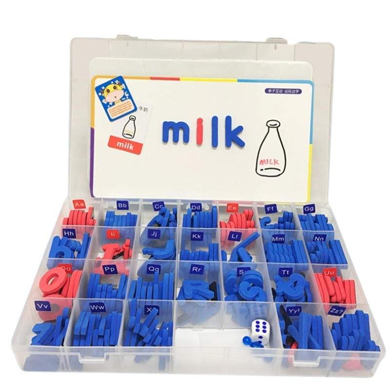 Magnetic Letter Stickers - English Uppercase and Lowercase Teaching Aids