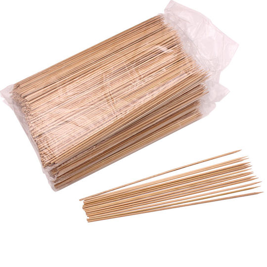 25cm Thin Bamboo Skewers Light Carbonized Water Bamboo 2.0 Polished ...
