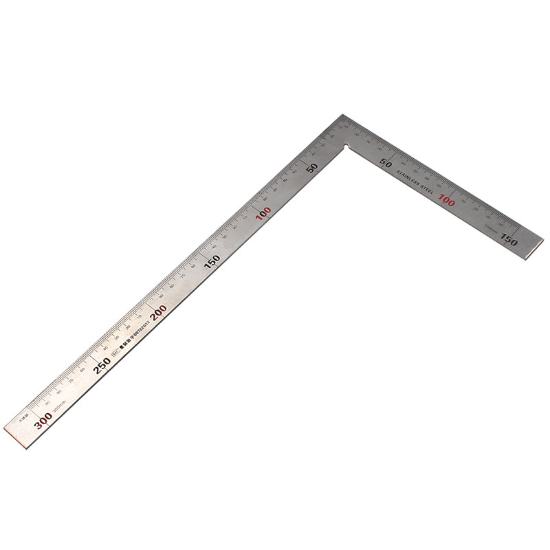 Puen 250x500mm Stainless Steel Right Angle Ruler