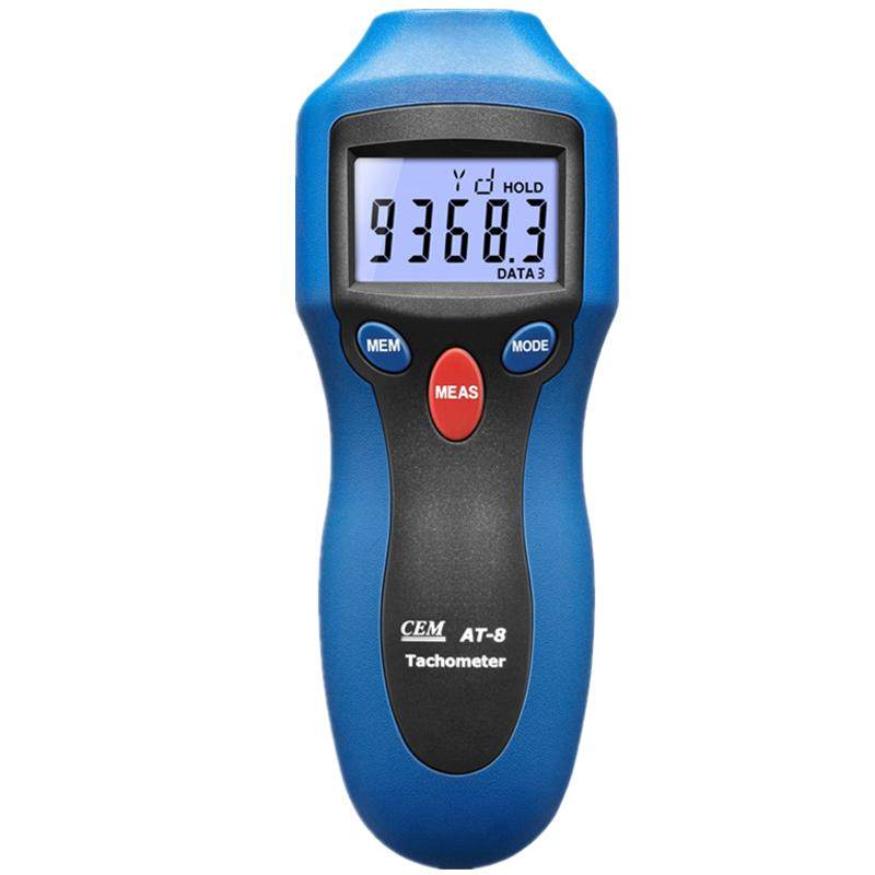 Cem Huashengchang Digital Contact Tachometer Photoelectric Laser Speed ...