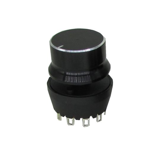 Lejun Lejun High Current 12A Rotary Knob Switch - 4-Bit 3-Speed 5-Pin