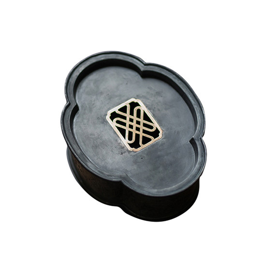 Hand-Carved Tin Tea Plate and Pot Set for Traditional Tea Ceremonies