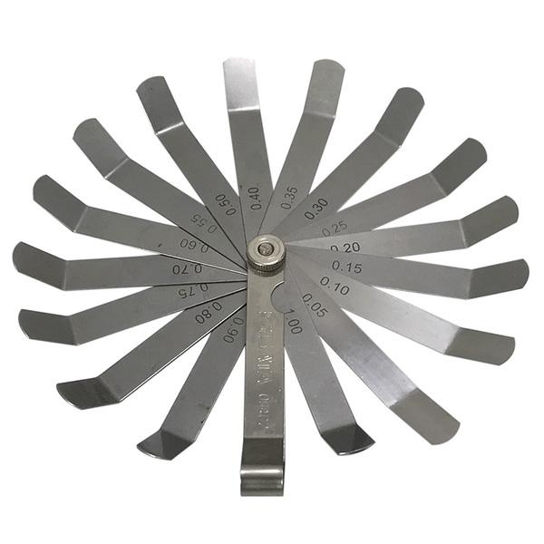 Original shida 32-piece metric and inch valve clearance rulers | Sata ...