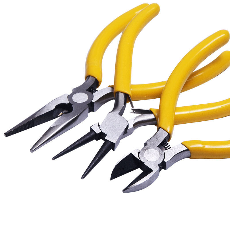 5 Stainless Steel Jewelry Pliers - Round/Slant/Sharp Nose Multi-Tool