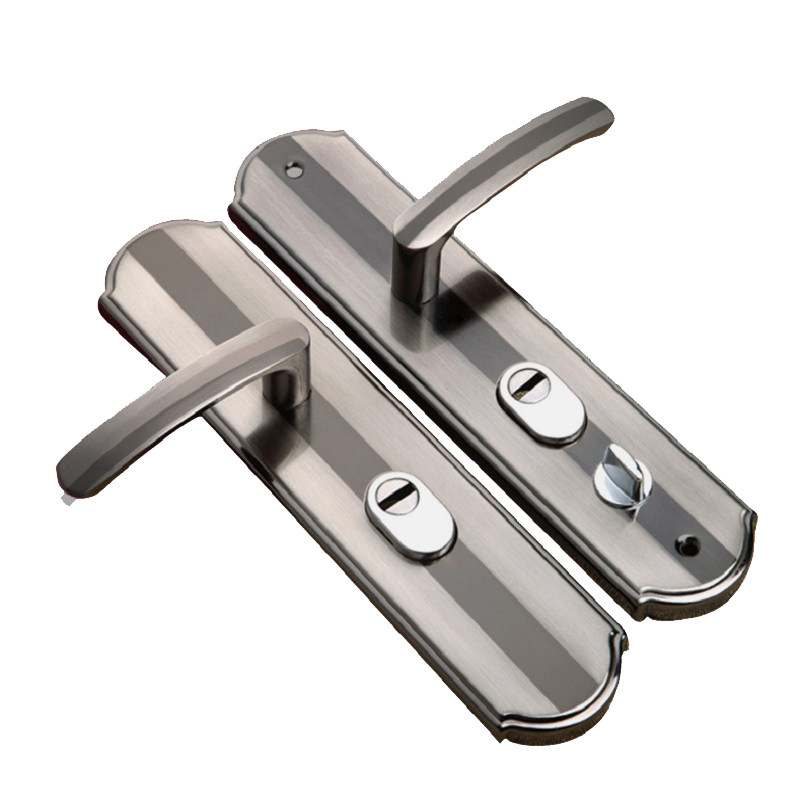 Stainless Steel Door Lock - Interior Bedroom Wood/Steel Door Handle