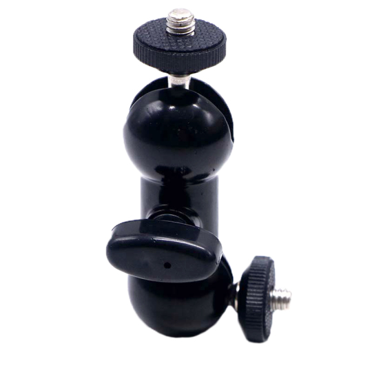 Universal Camera Fill Light Mount - Spherical Gimbal & Magic Arm Support