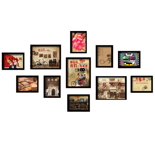 Retro Nostalgic Photo Frames - Multi-Frame Wall Decor
