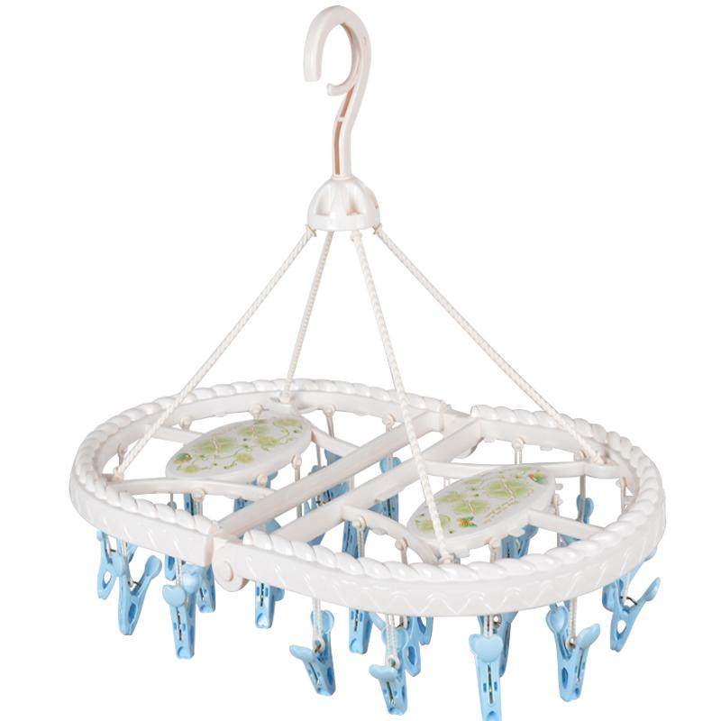 Multifunctional Socks Rack Baby Clothes Hanger with Small Clip