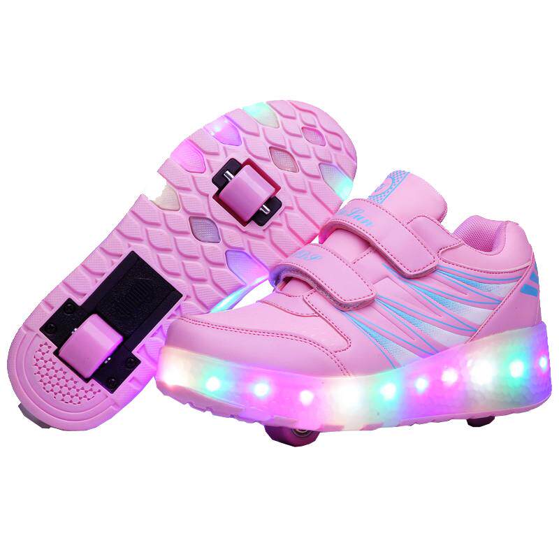 Sapatos Mágicos Voadores com Luzes - Roda Única/Dupla - Crianças & Adultos