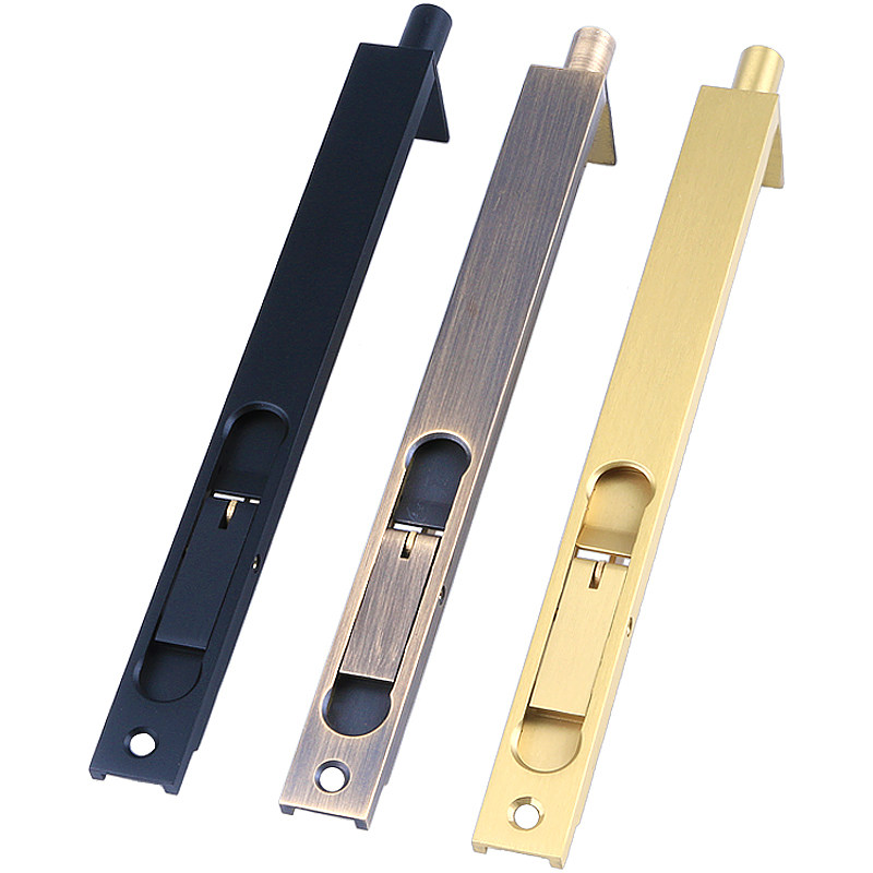 Brass Concealed Bolt Lock for Wooden Doors - Anti-theft Door Bolt for ...